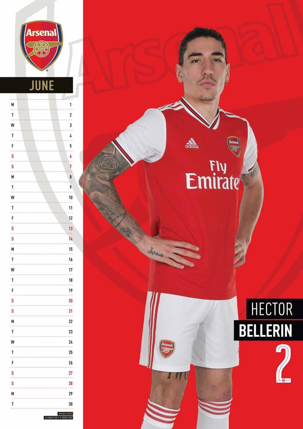 Arsenal FC 2020 Официальный календарь — календари 2020